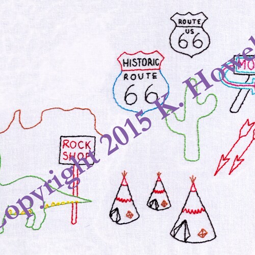Route 66 Digital Pattern - Etsy