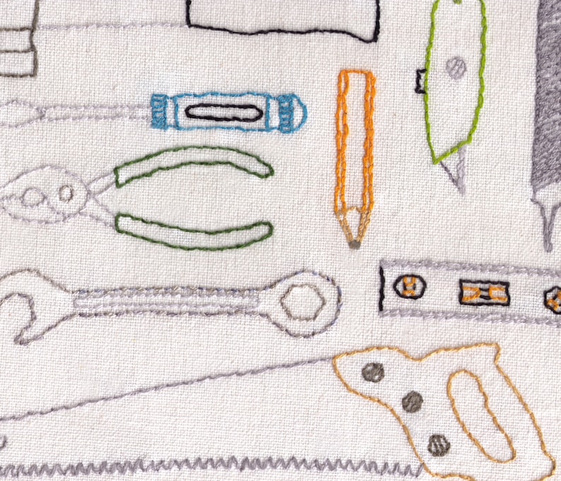 Tools Hand Embroidery Pattern Tools of the Trade Deluxe - Etsy