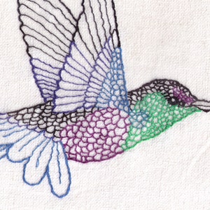 Hummingbird Hand Embroidery Pattern, Detailed, Fancy, PDF - Etsy
