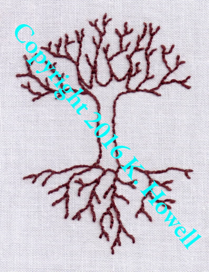 Tree Hand Embroidery Pattern Tree of Life PDF | Etsy