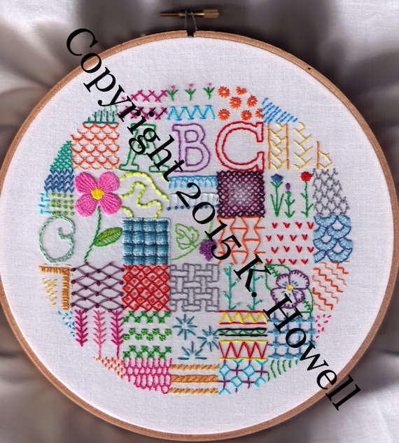 Embroidery Sampler Pattern