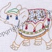 Elephant Hand Embroidery Pattern, Decorated Elephant, Fancy, Circus ...