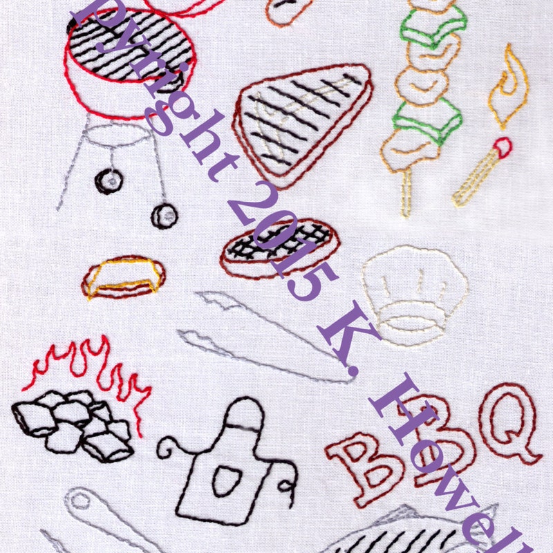 Bbq Embroidery - Etsy
