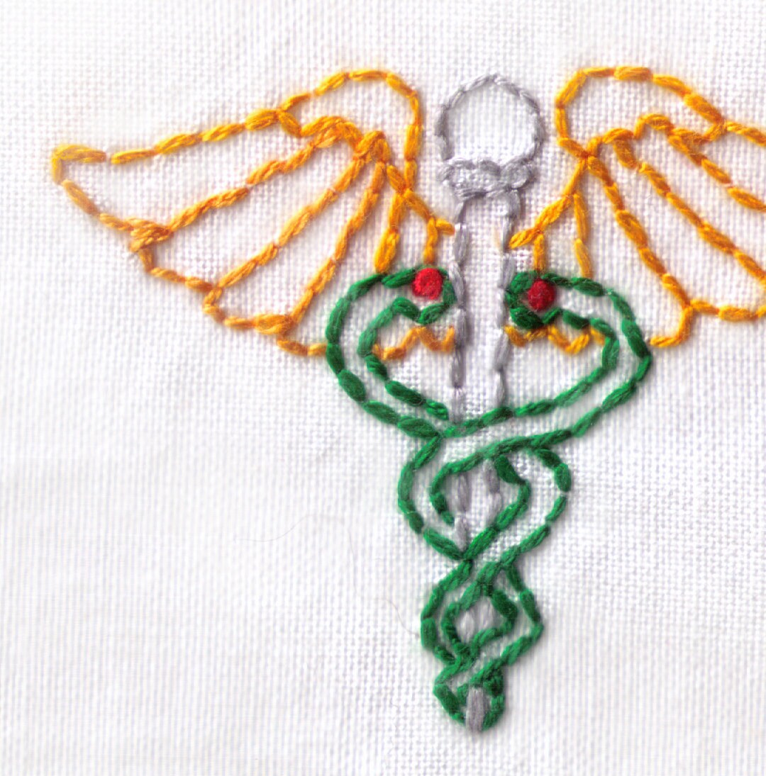 Medical Hand Embroidery Pattern, Medical Personnel, Badge, Nurse ...