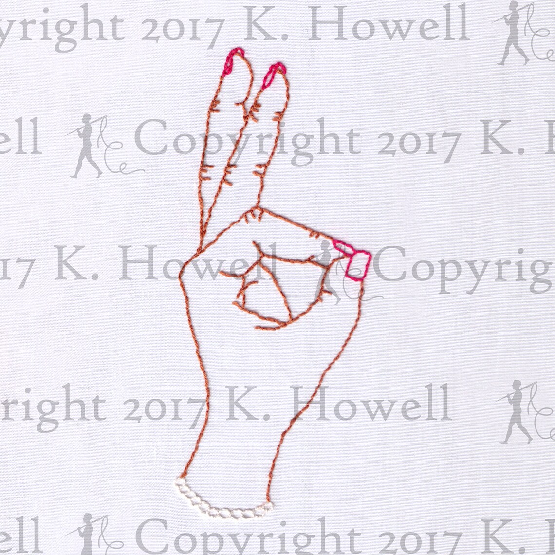 Bunny Rabbit Shadow Puppet Hand Embroidery Pattern Hand | Etsy