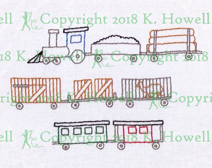 Knitting Pattern: Trains Size Five Years - Etsy Canada