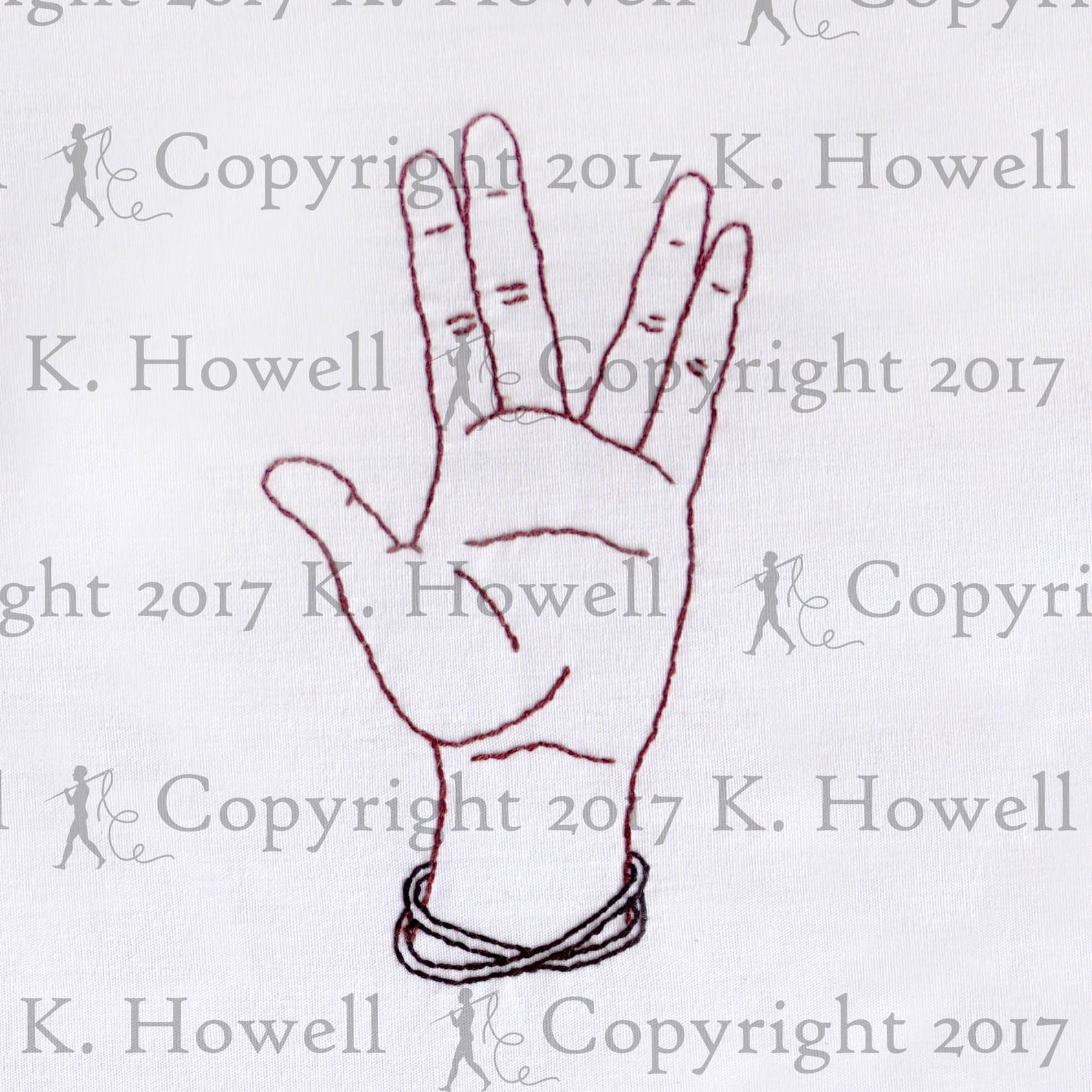 Spock Hand Gesture Hand Embroidery Pattern Hand Gesture - Etsy