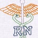 Nurse Hand Embroidery Pattern RN Medical Personal Badge - Etsy