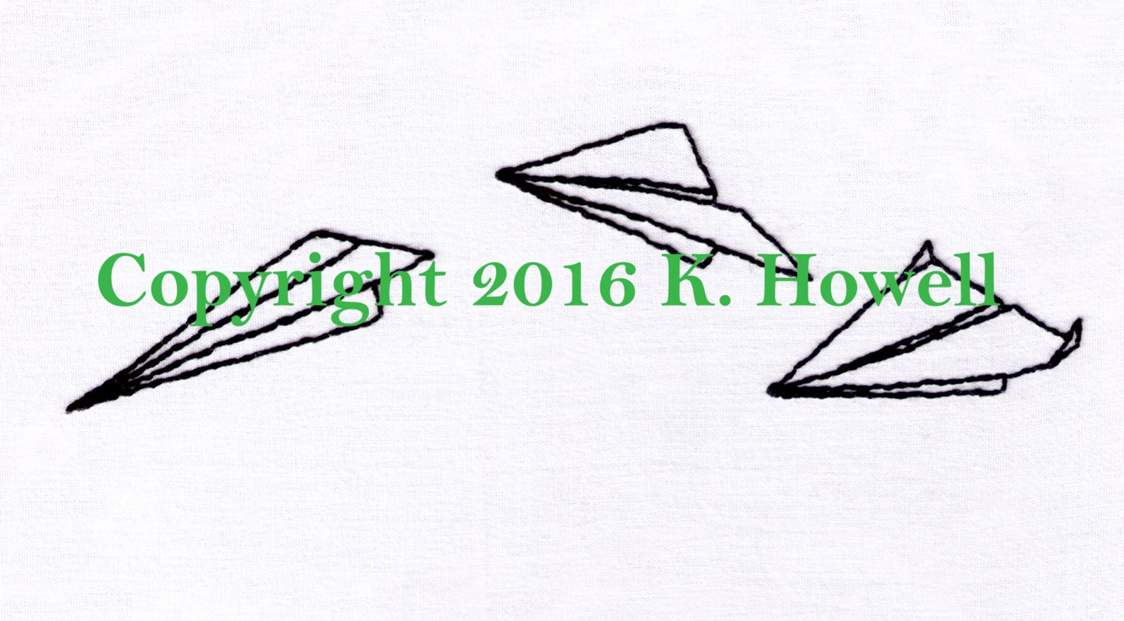 Paper Airplanes Hand Embroidery Pattern Paper Airplane - Etsy