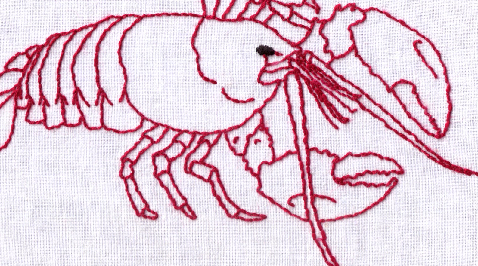 Lobster Hand Embroidery Pattern Ocean Crab Lobster Sea | Etsy