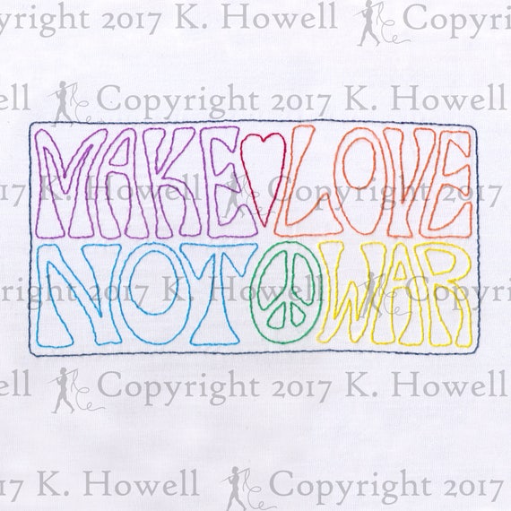Make Love Not War Protest