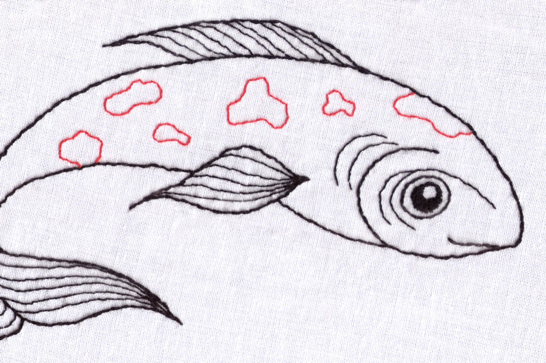 Fish Hand Embroidery Pattern, Koi Fish, Carp, PDF - Etsy
