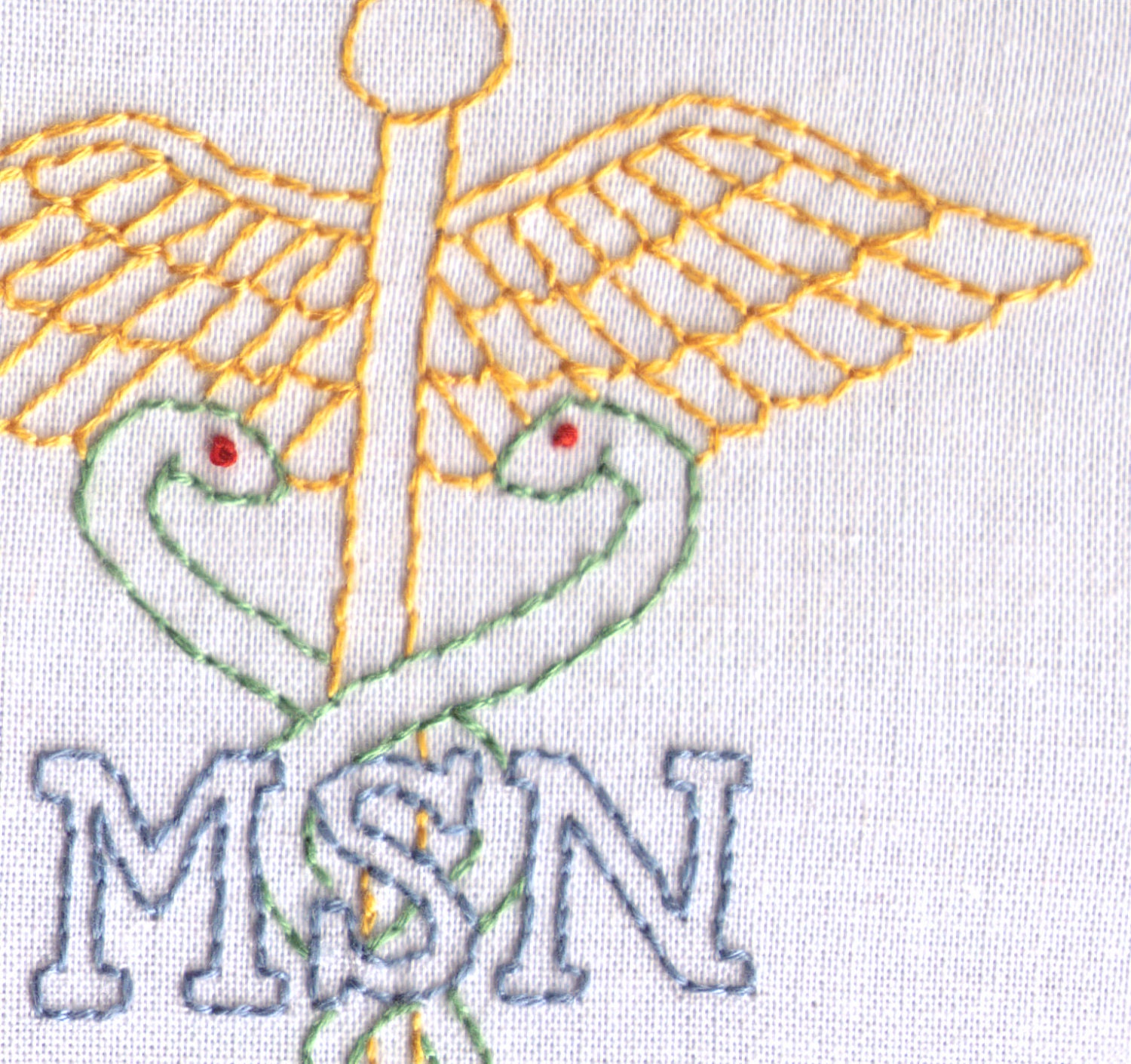 Nurse Hand Embroidery Pattern, MSN, Medical Personal Badge, Nurse, PDF ...