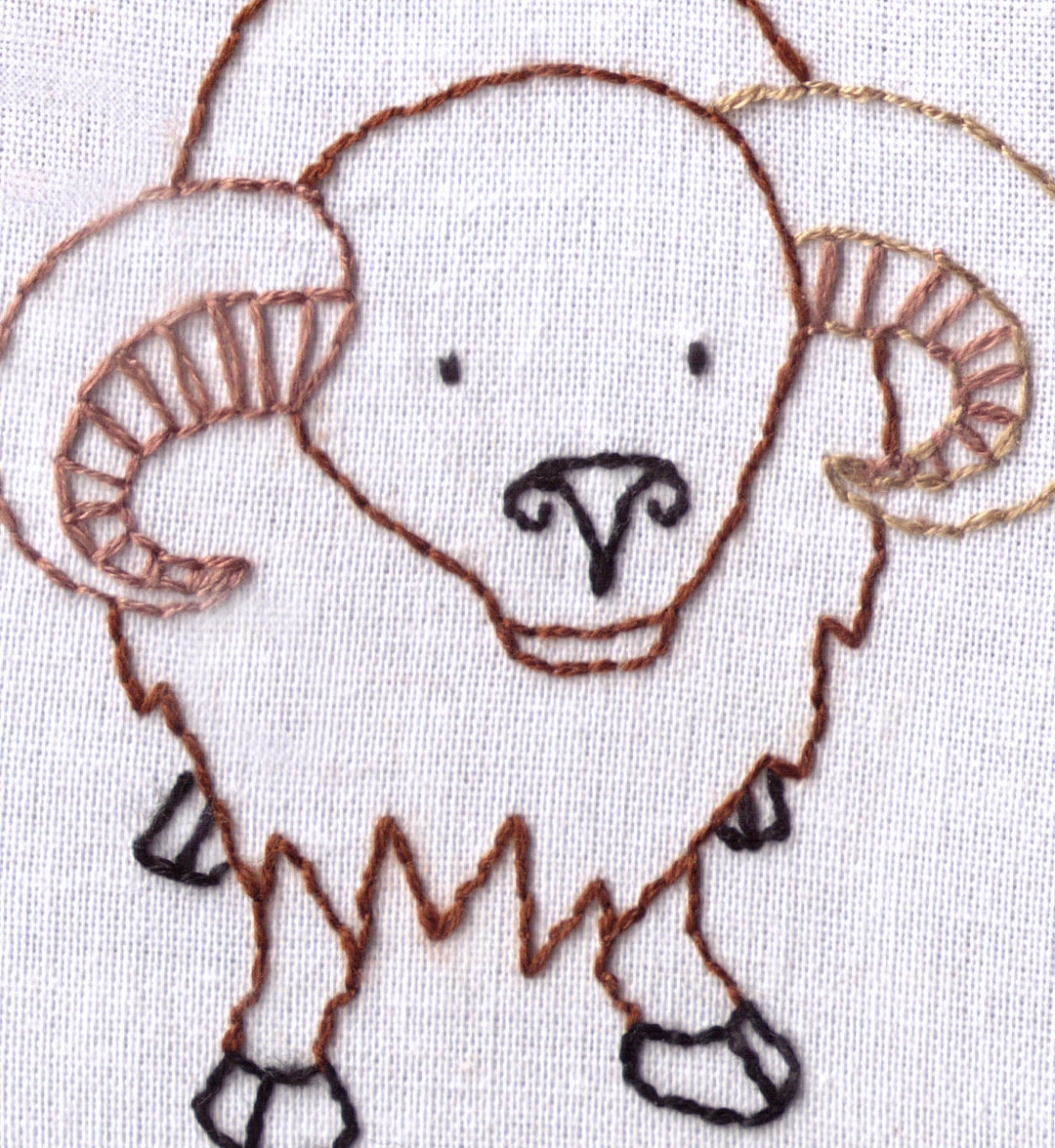 Buffalo Hand Embroidery Pattern, PDF, Bison, Animal, Herd, Wild - Etsy
