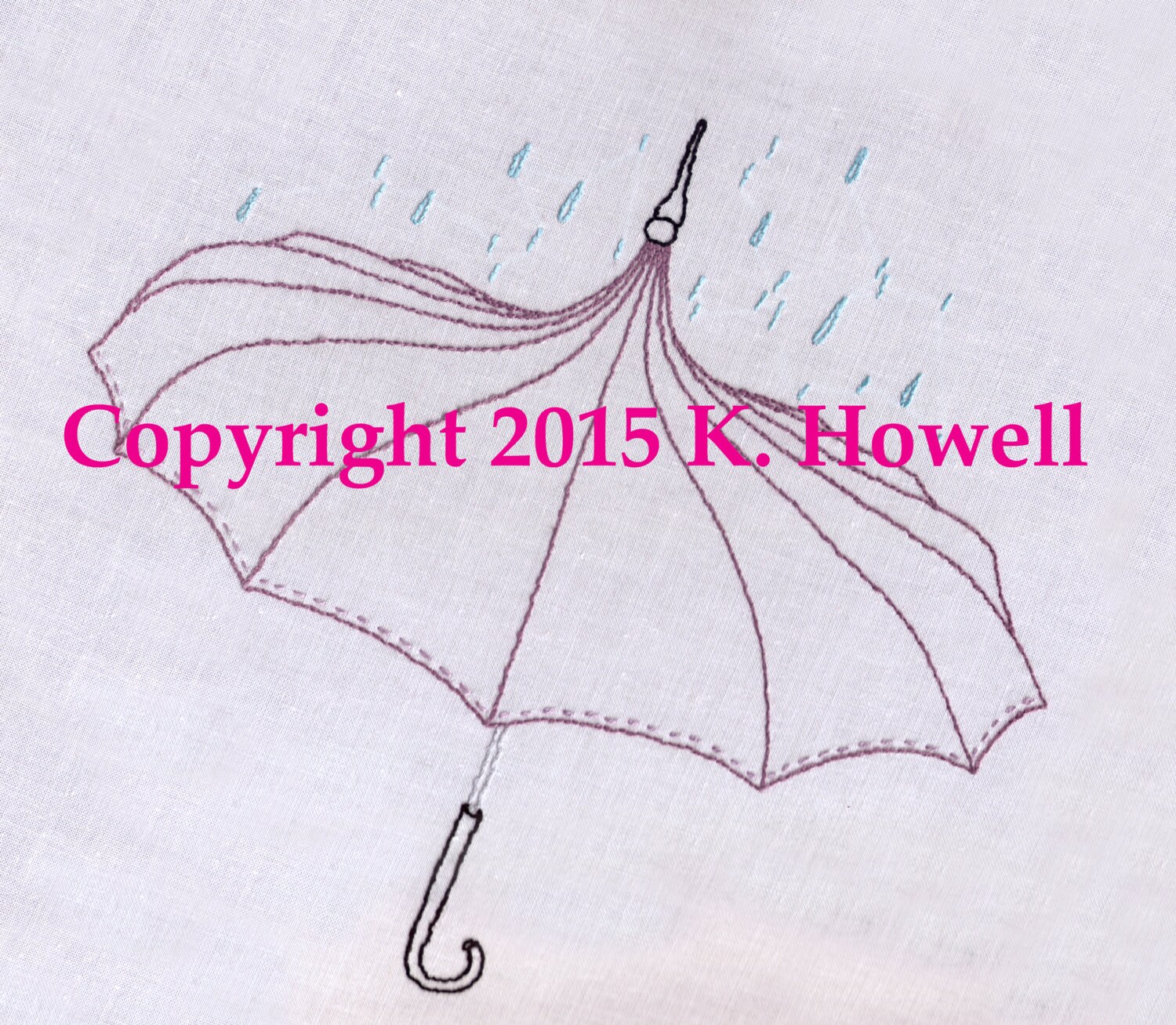 Umbrella Hand Embroidery Pattern Umbrella Parasol Rainy - Etsy