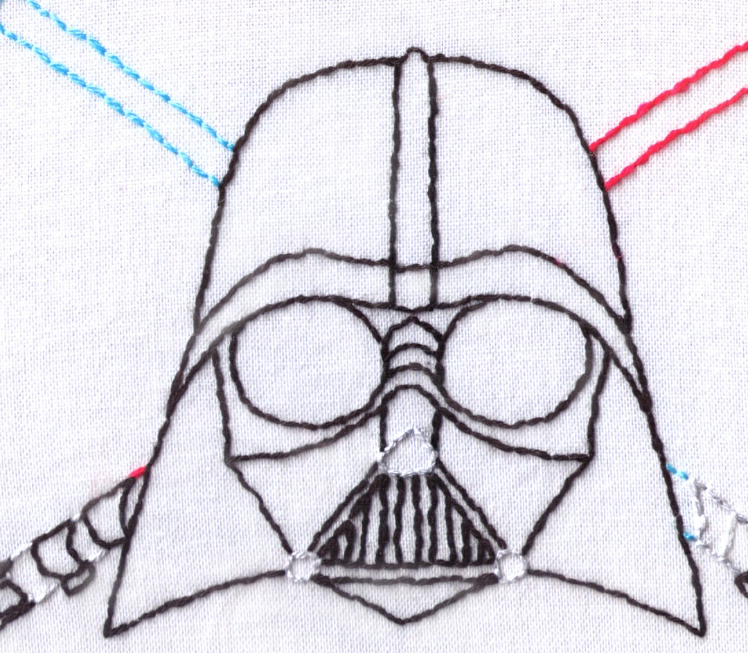 Vader Hand Embroidery Pattern, Darth Vader, Star Wars, PDF - Etsy