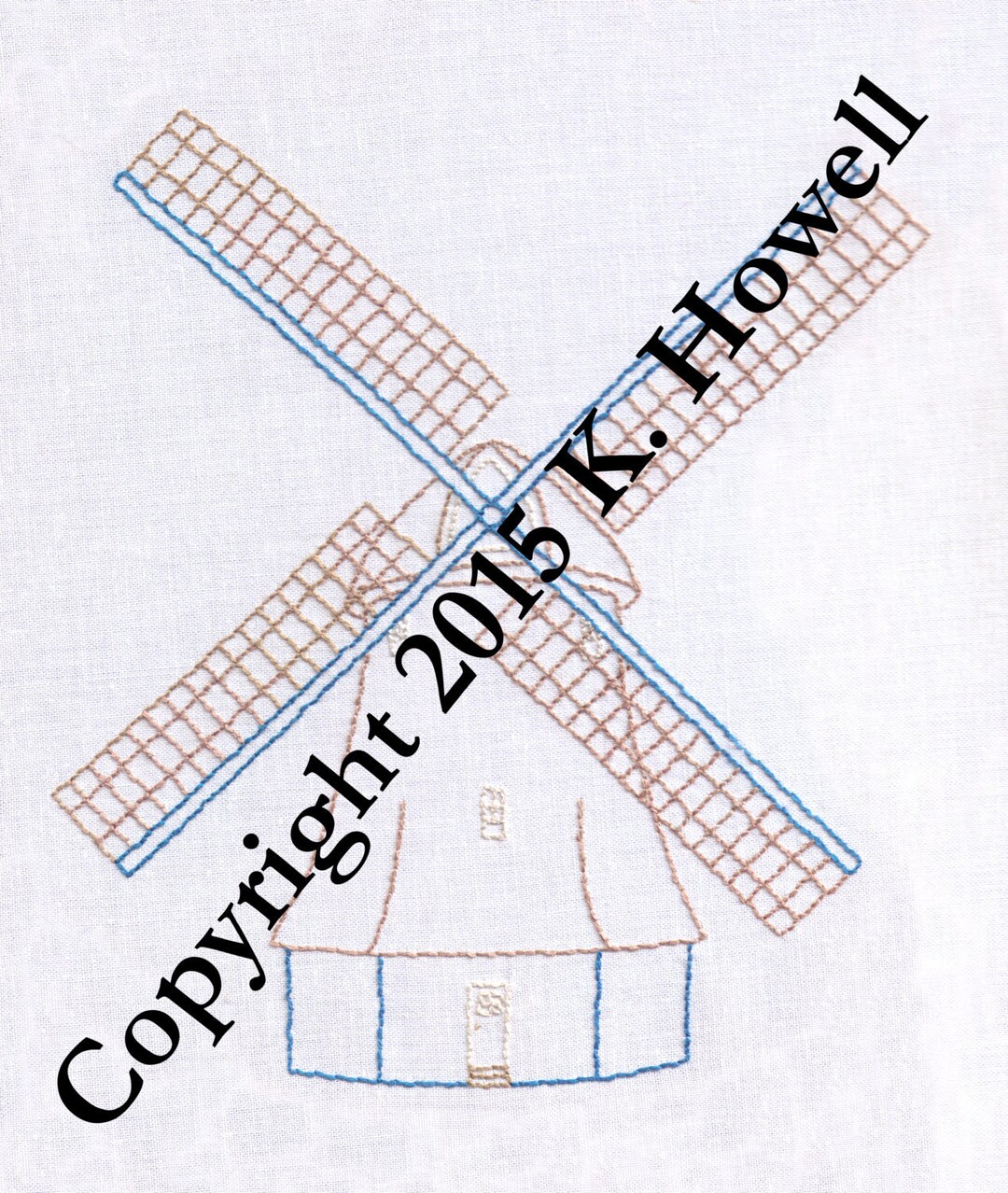Windmill Hand Embroidery Pattern, Dutch, Wind, PDF - Etsy