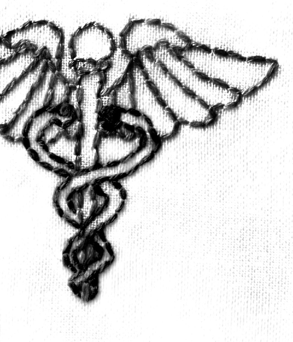 Medical Hand Embroidery Pattern, Medical Personnel, Badge, Nurse ...