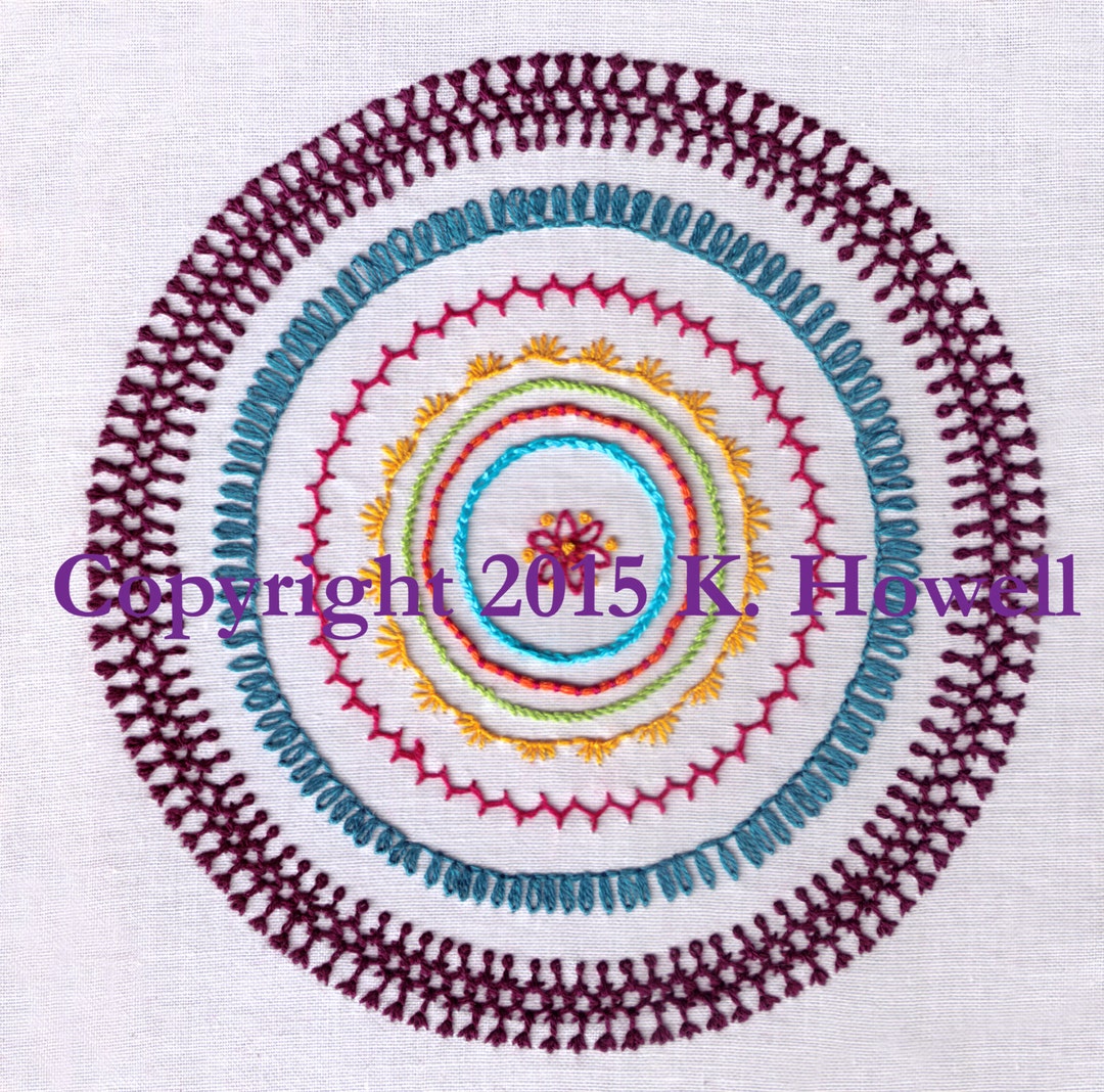 Sampler Hand Embroidery Pattern, Mandala, Sampler, Fancy, Stitches ...