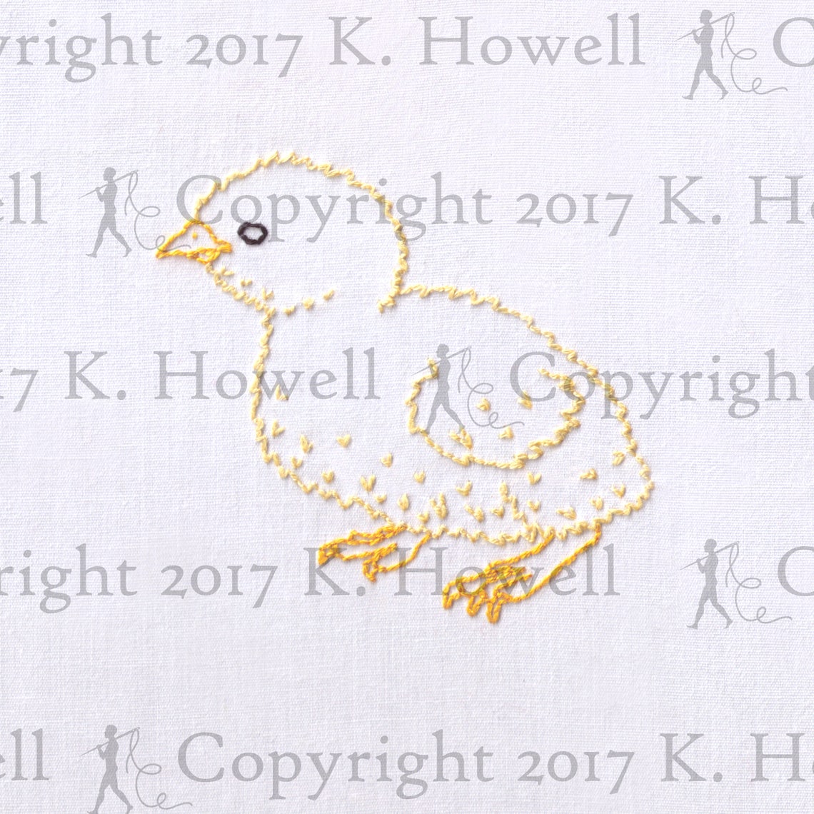 Chick Hand Embroidery Pattern Chicken Chick Baby Farm | Etsy