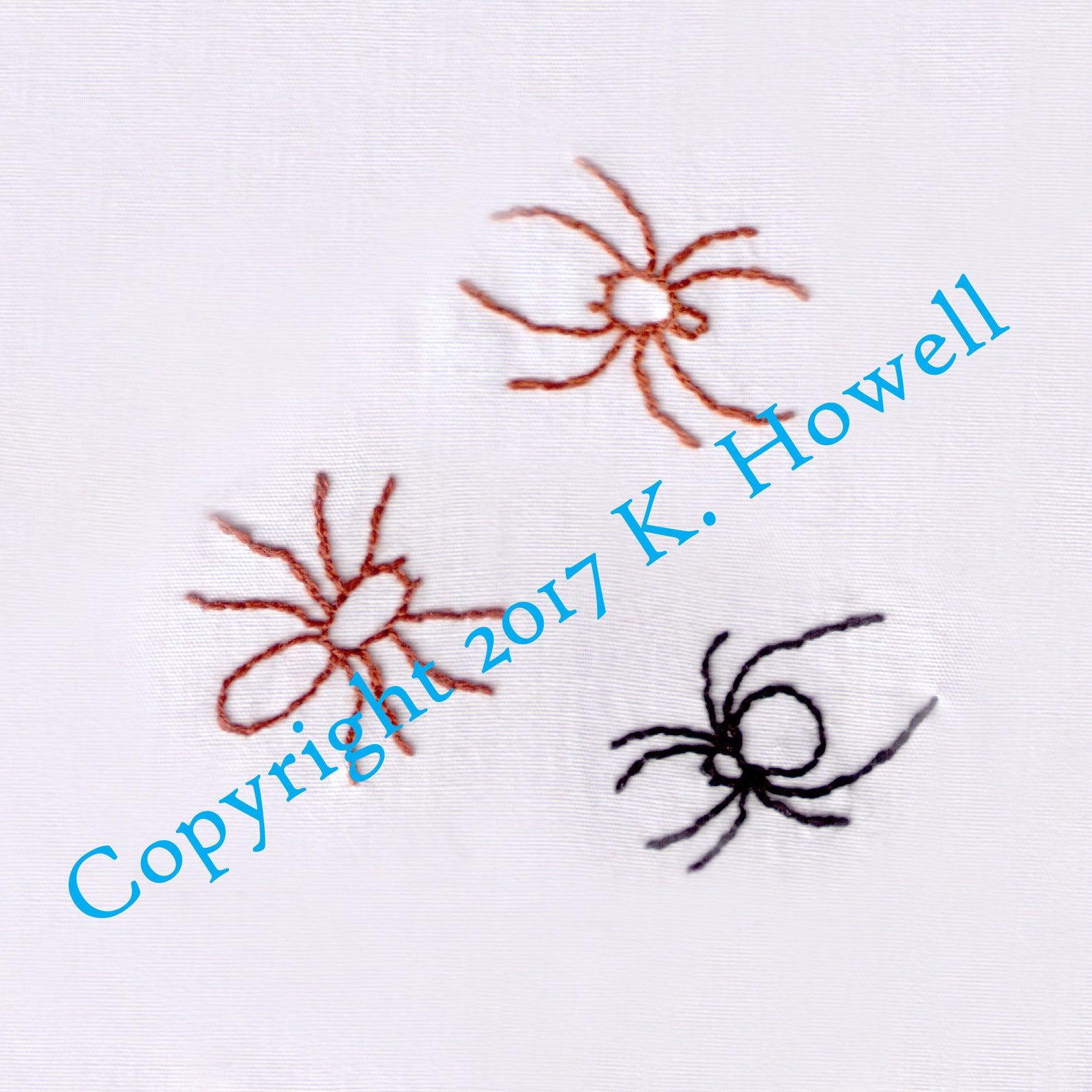 Spider Hand Embroidery Pattern Halloween Insect Bug | Etsy