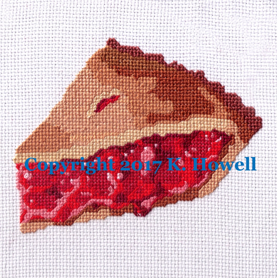 Cherry Pie Stitch Pattern, Home Cooked, Kitchen, Pie, Cherry, Chef ...