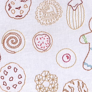 Cookies Hand Embroidery Pattern, Cookie, Assortment, Holiday, Christmas ...