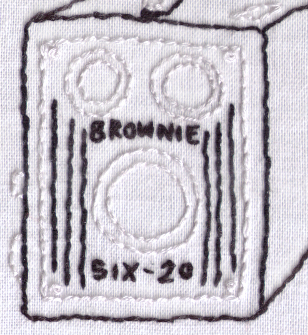 Cameras Hand Embroidery Pattern Combo Pack, Vintage, Box Brownie ...