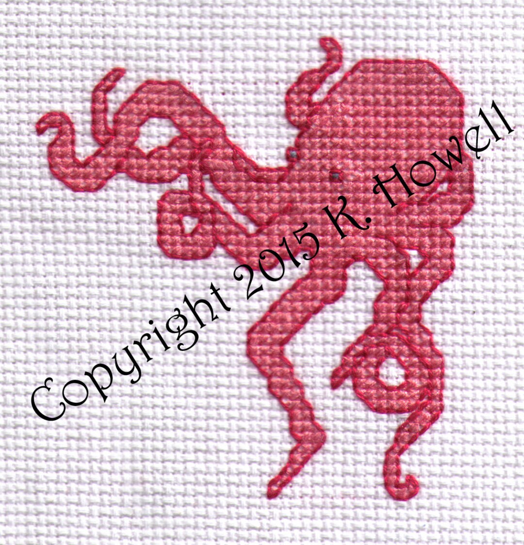 Octopus Cross Stitch Pattern, Ocean, Underwater, Octopi, Creature ...
