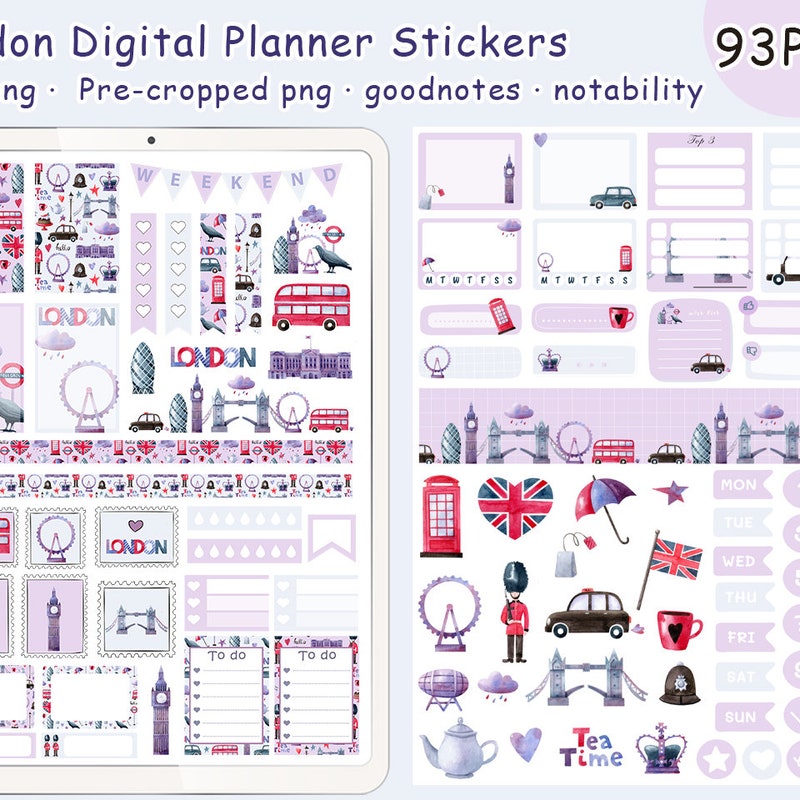 London Stickers - Etsy