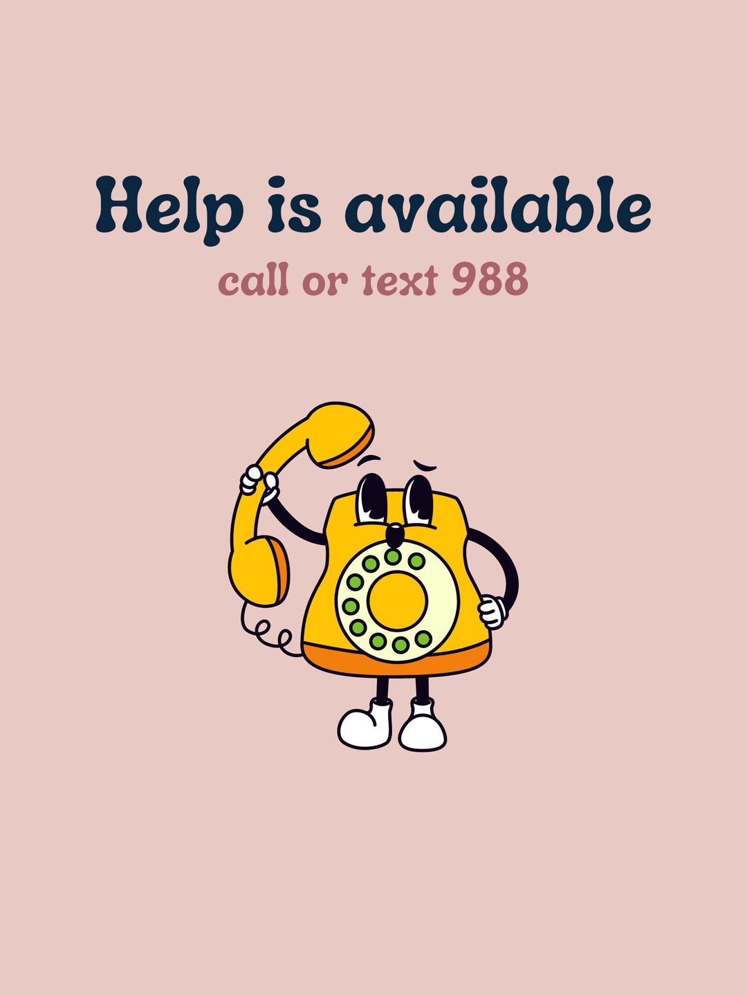 Help is Available, 988 Digital Download - Etsy
