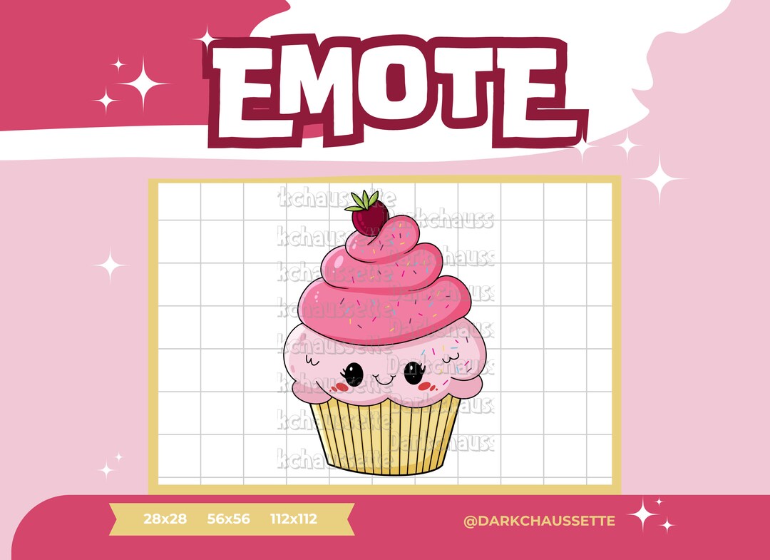 Twitch Emote Kawaii, Twitch Emote Cupcake, Twitch Emote Cupcake Kawaii ...