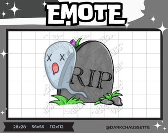 Animated Grave Ghost RIP Emote - Twitch, Discord, Youtube - Etsy