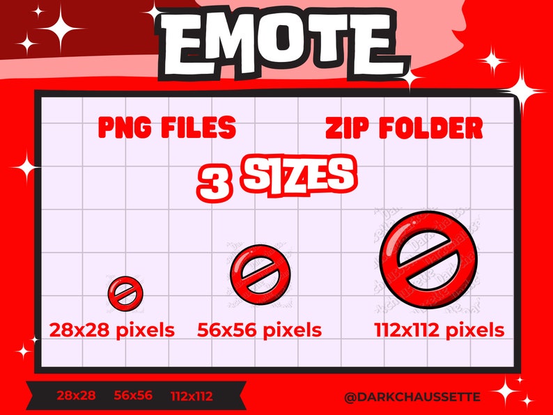 Twitch Emote No Entry, Discord, Youtube, Streaming, Stream, Gaming - Etsy