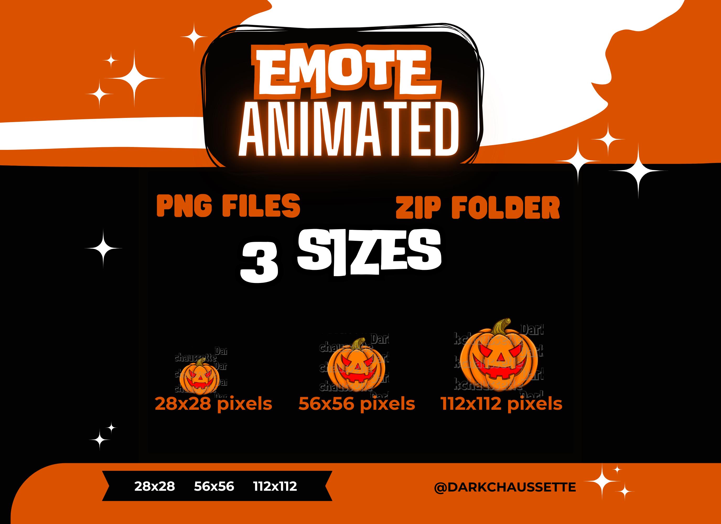 Emote Animated Halloween, Emote Jack O Lantern, Emote Pumpkin, Twitch ...