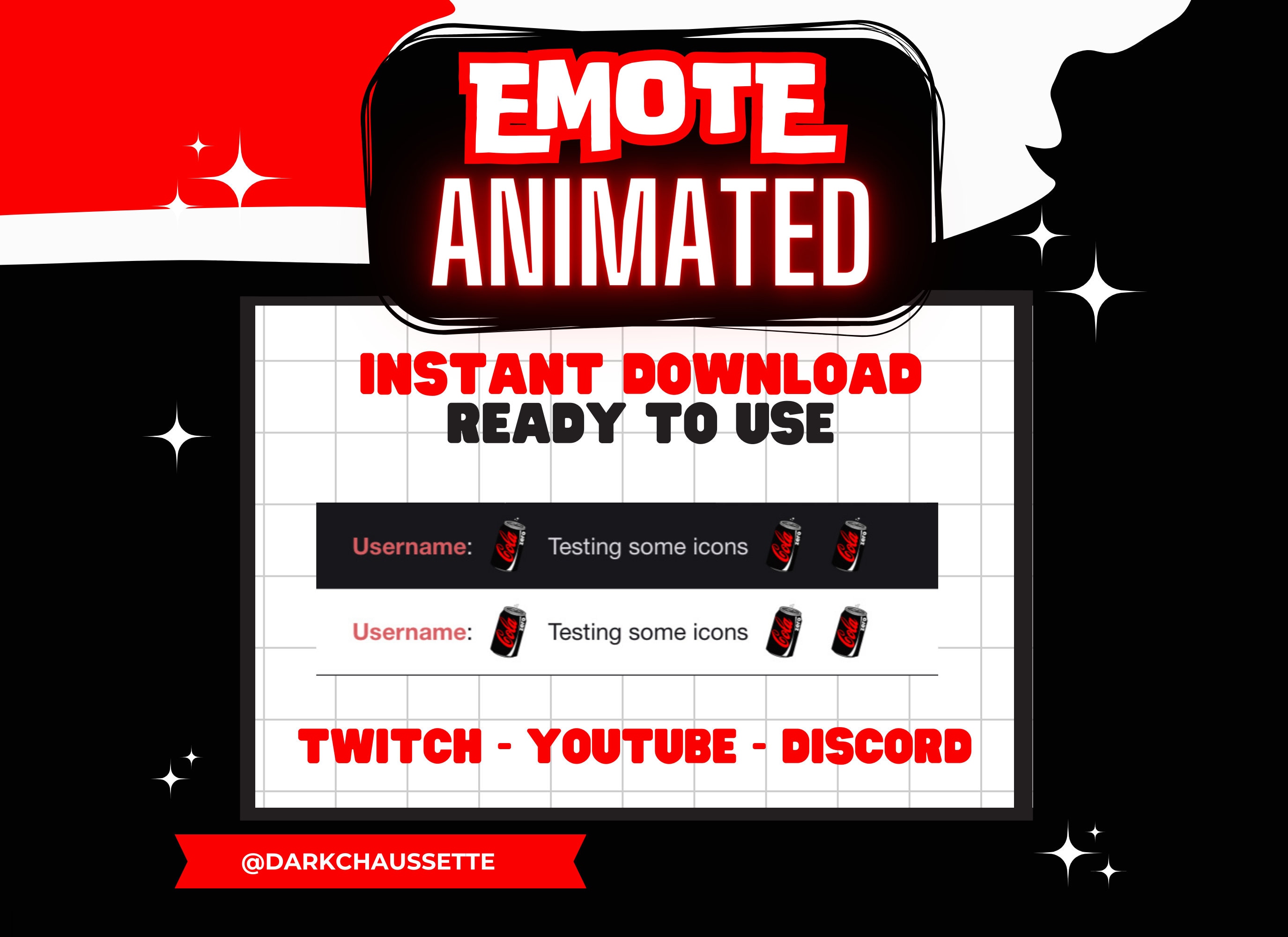 Twitch Animated Emote Cola Zero, Diet Coke, Emote Soda, Discord ...