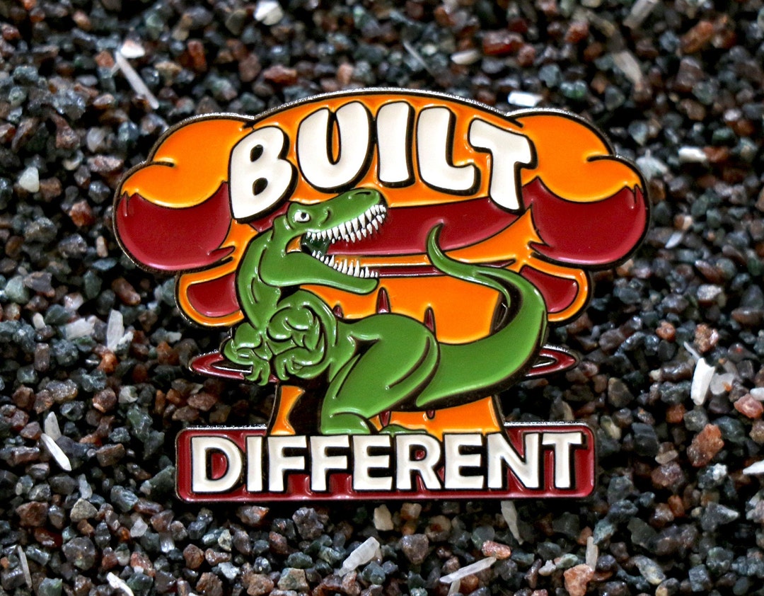 Built Different - T. Rex - Soft Enamel Pin - LIMITED EDITION - Etsy