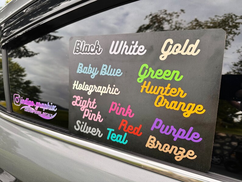 Custom Username Decal, Social Media Handle, Instagram, Snap, Facebook ...