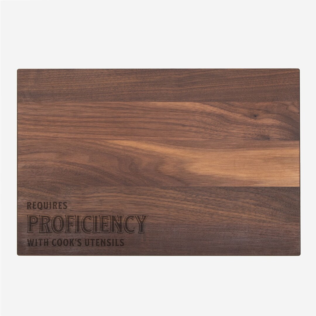 Engraved Wood Cutting Board, Dungeons and Dragons Kitchen Decor, Dnd ...