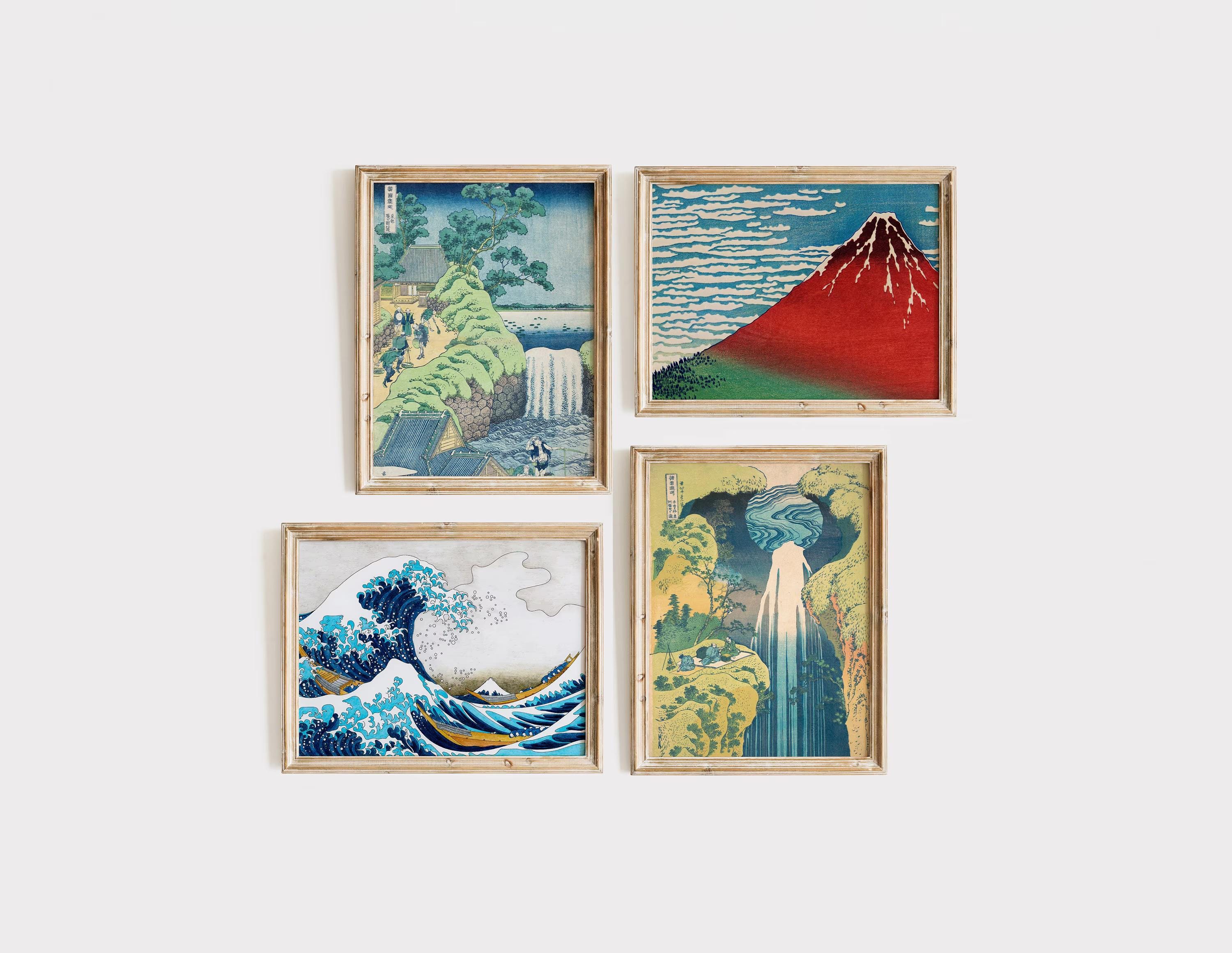 250 Hokusai Art Print Mega Bundle of Eclectic Japanese Wall Art Gallery ...