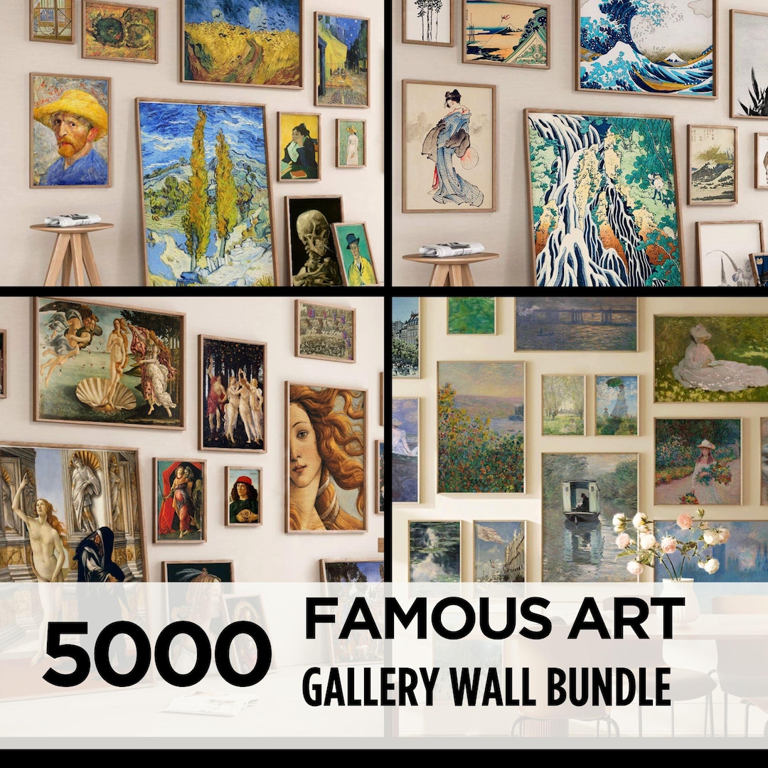 5000 Famous Artist Printable, 96 Different Artist Collection Mega ...
