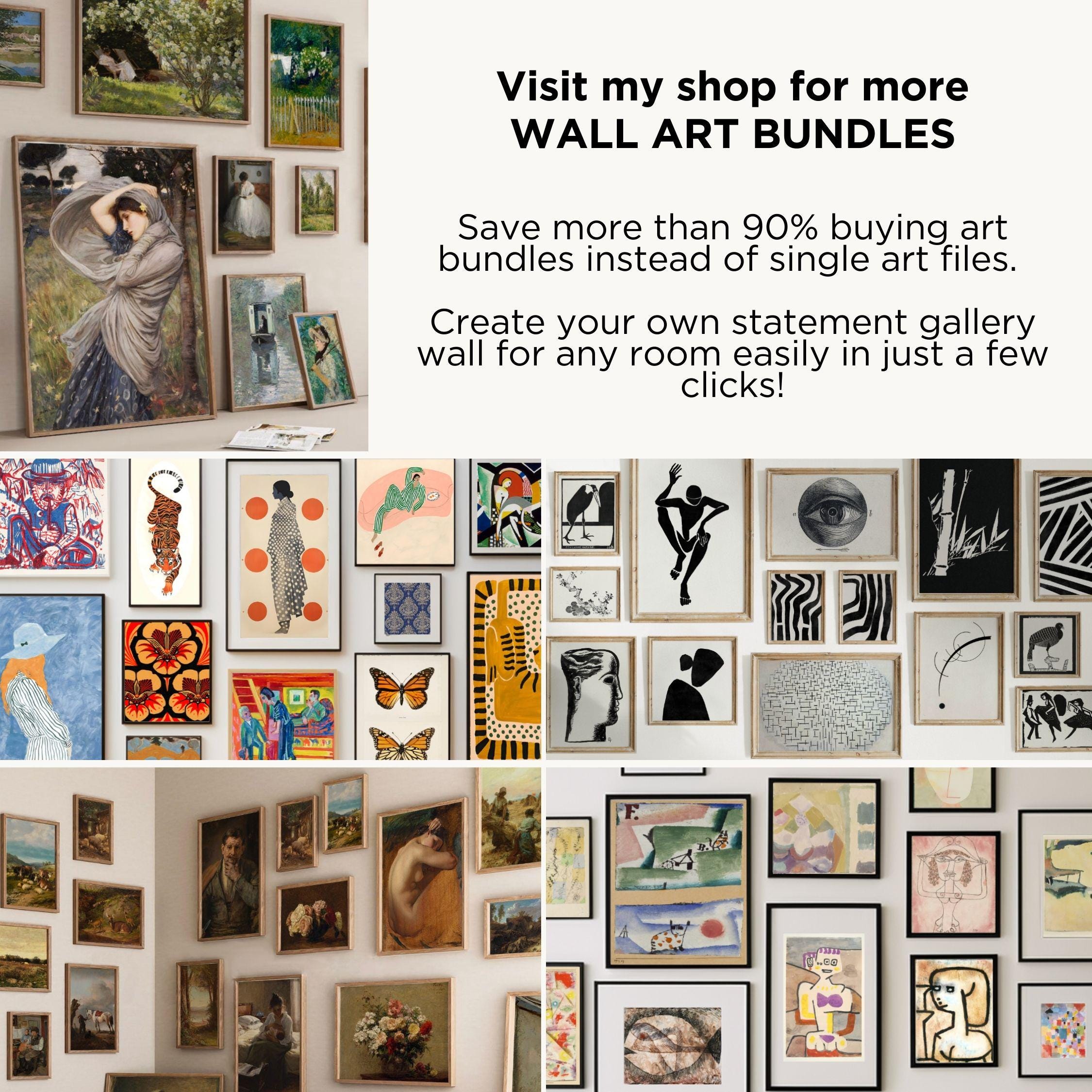 250 Hokusai Art Print Mega Bundle of Eclectic Japanese Wall Art Gallery ...