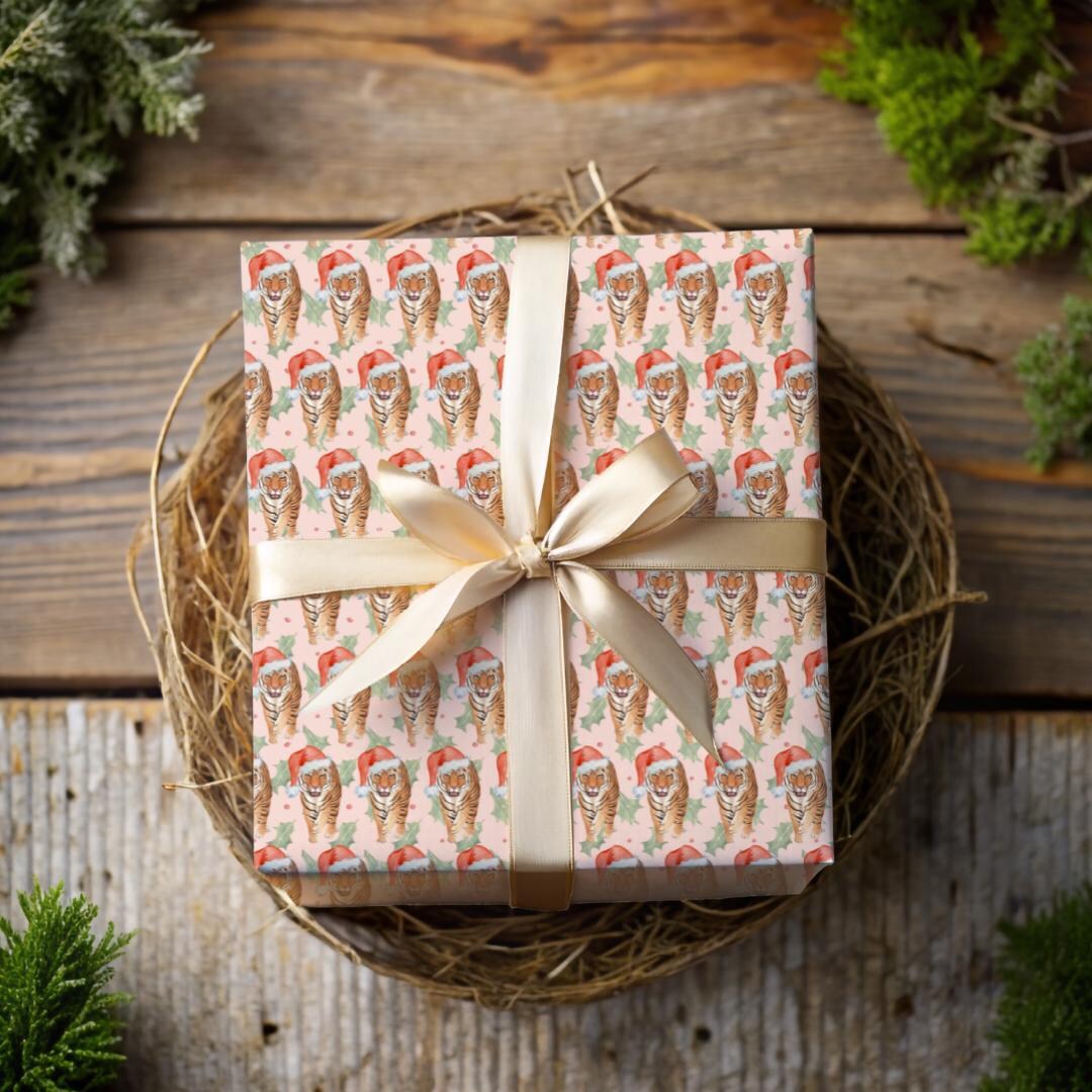 Quirky Christmas Wrapping Paper 60cm X 100cm Funny Christmas Wrap Gift ...