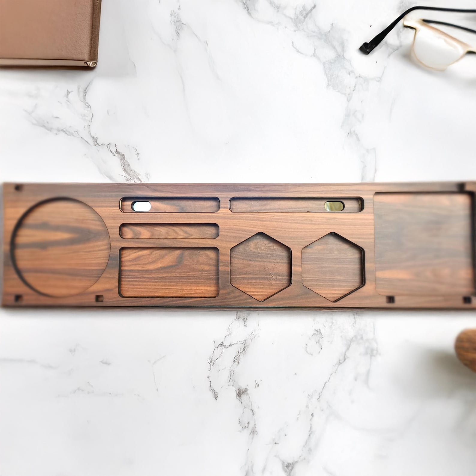 Personalized Wooden Desk Organizer – Custom Name, Office & Home Gift - Etsy