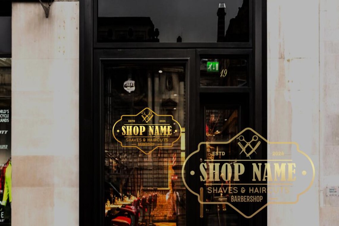 Custom Business Window Decal Personalized Storefront Sticker Vinyl Shop ...