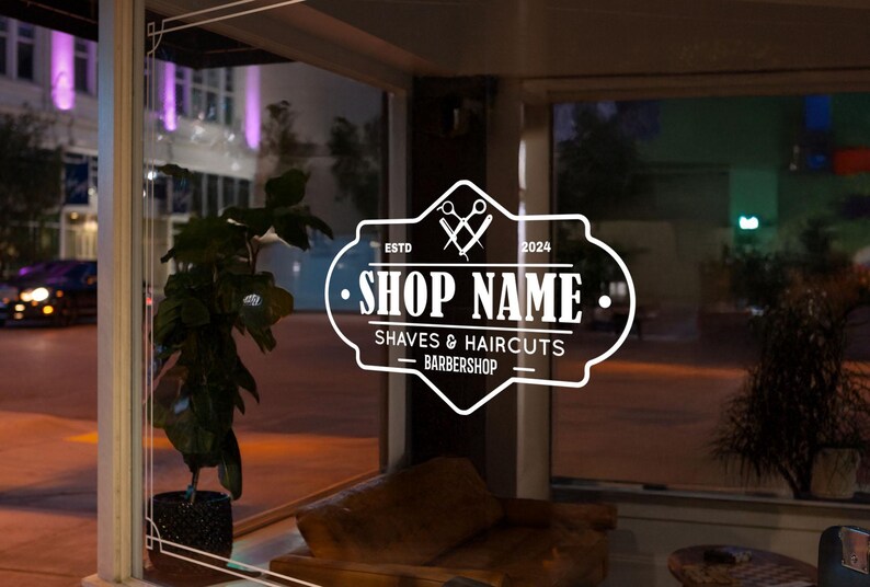 Custom Business Window Decal Personalized Storefront Sticker Vinyl Shop ...