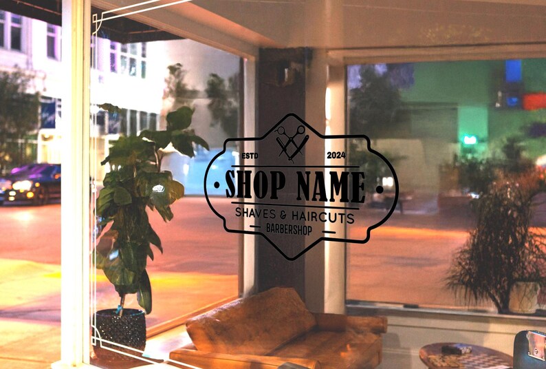 Custom Business Window Decal Personalized Storefront Sticker Vinyl Shop ...