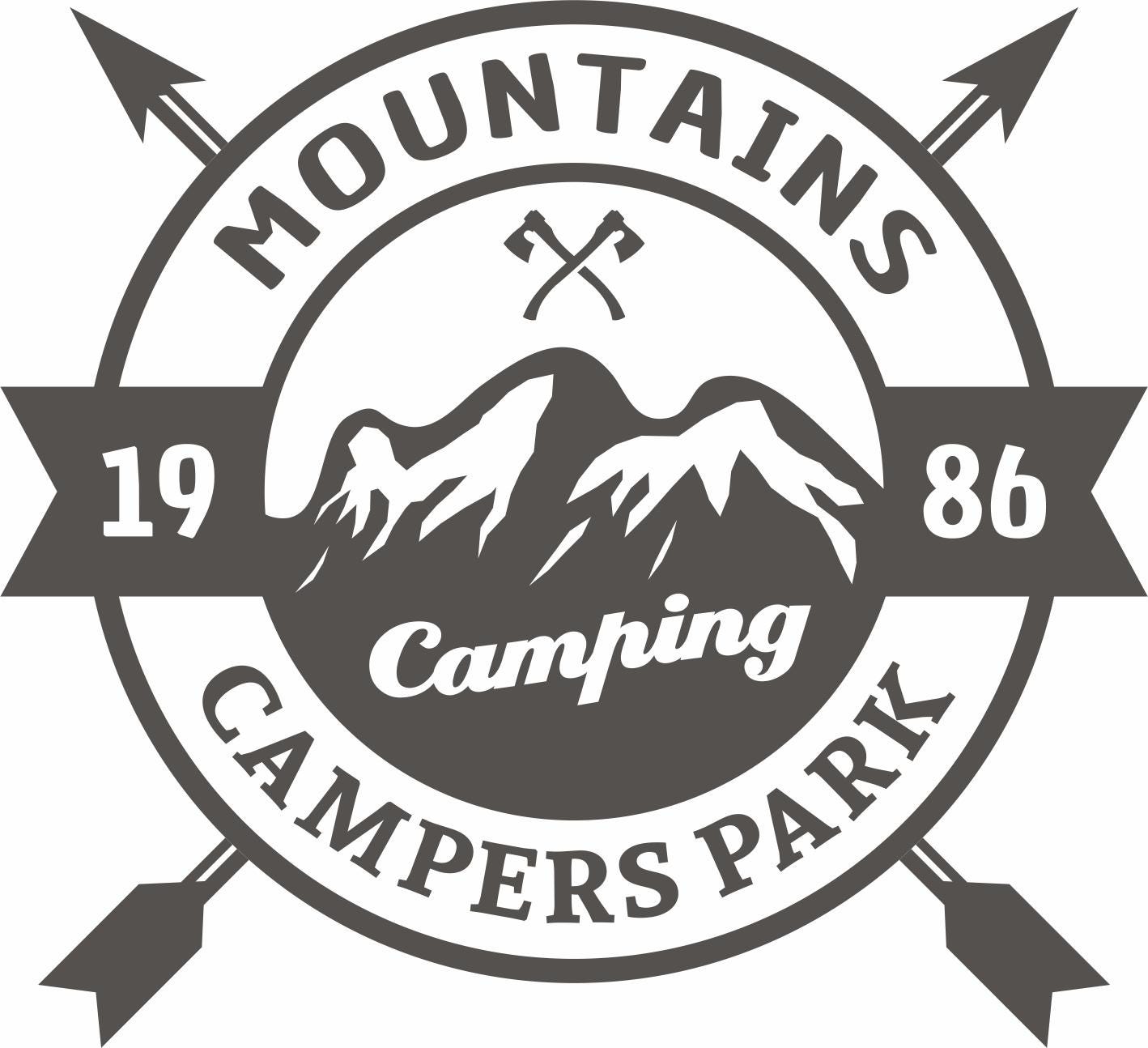 Bring Your Camping Spirit to Your Vehicle. High Quality Sticker Designs ...