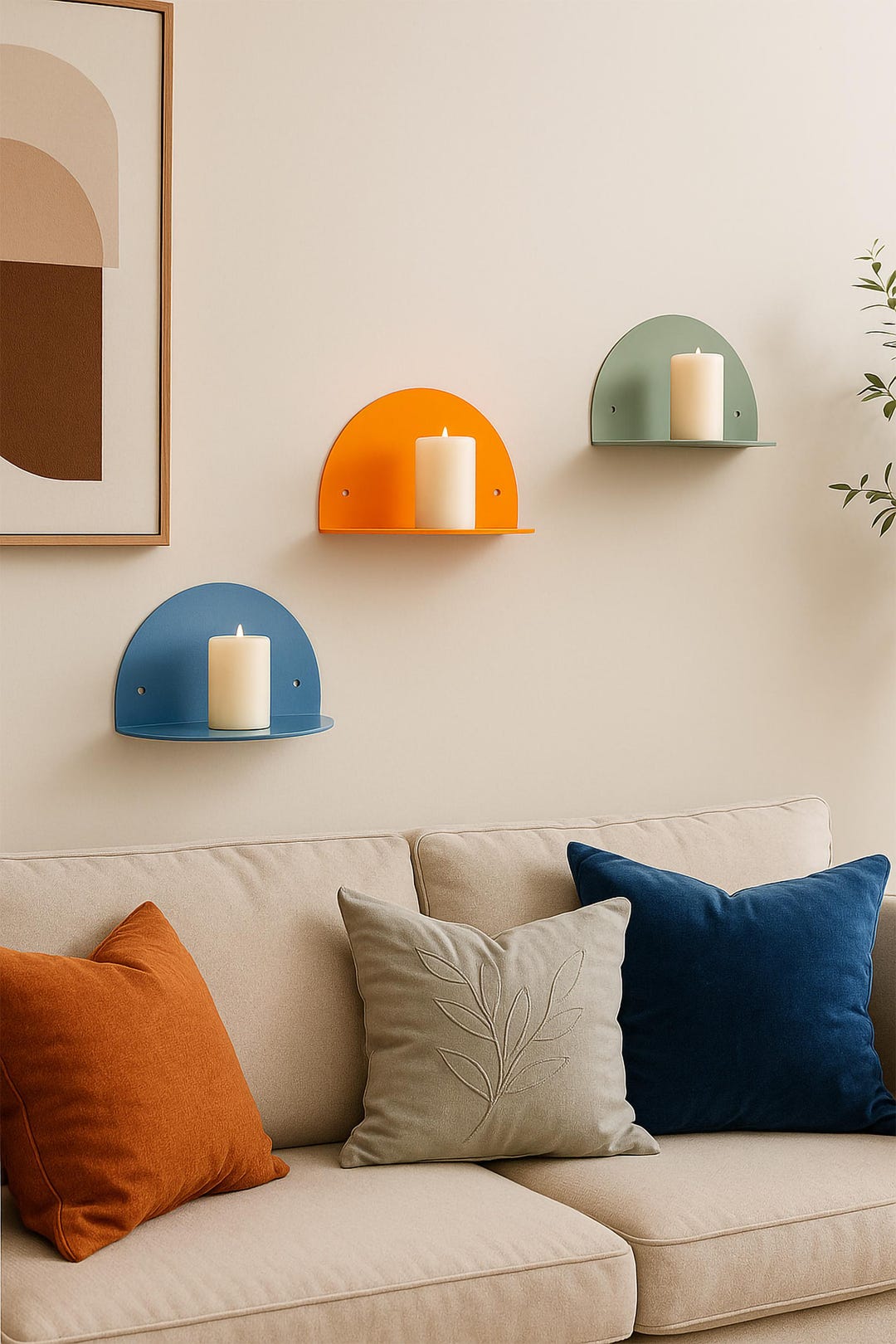 Modern Wall Shelf: Easy Mount Ledge - 4 Sizes - Etsy