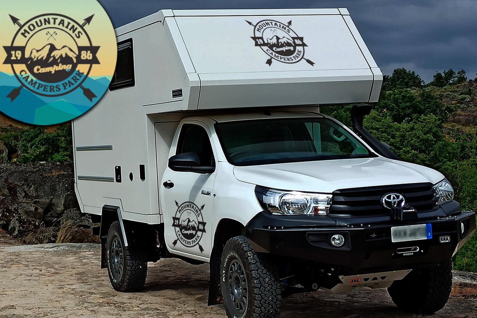Bring Your Camping Spirit to Your Vehicle. High Quality Sticker Designs ...